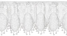 KRÁTKÁ ZÁCLONA NA PÁSCE MOLY 150X30 CM BÍLÁ