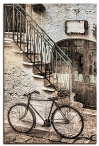 Obraz na plátně - Stará ulice v Itálii - obdélník 7153FA (100x70 cm)
