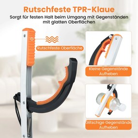 Costway Sada 2 extra dlouhých 88 cm uchopovacích kleští, zahradního chapadla
