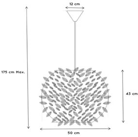 Lucide 71367/50/31 - Závěsné svítidlo GOOSY SOFT 1xE27/40W/230V