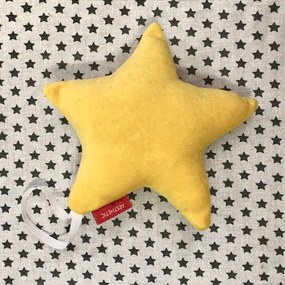 Hvězda závěsná - na hraní - žlutá