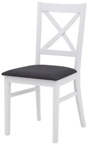 Bílá jídelní židle křížová ZAYDEN