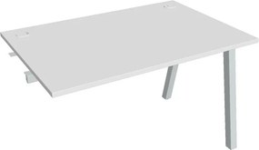Hobis Kancelářský stůl k řetězení Hobis USA 1200R, deskaakát, bílá RAL 9016