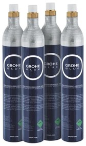 GROHE 40422000 - Karbonizační lahev GROHE BLUE 425 g CO2 (4 ks) nerez