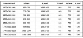 Mexen Velar, sprchový kout s posuvnými dveřmi 140 x 90 cm, 8mm šedé sklo, bílá matná, 871-140-090-41-20