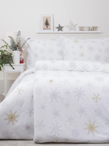 Prodloužené flanelové povlečení - Frozen bílé