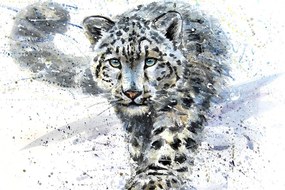 Obraz kreslený leopard - 120x80 cm