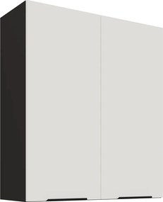 ARIA wb | horní skříňka 80 G-90 2F policová | 80 cm | VYSOKÁ | ANTI FINGERPRINT povrch | černá/bílá