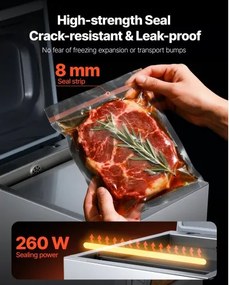 Komorový vakuový uzávěr, těsnící výkon 260 W – DZ-260S-V2