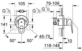 GROHE 29042000 - Sprchová baterie BAULOOP lesklý chrom