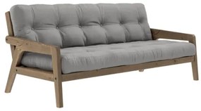 sofa GRAB by Karup - 100*200 cm carob (hnědá) + futon grey 746