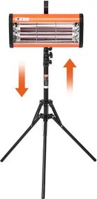 Ruční/stojanová infračervená vytvrzovací lampa 2000 W pro automatické sušení ohřevu