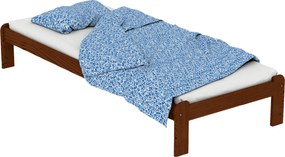 Maxi Postel z masivu Adam 90 x 200 cm - barva Ořech + matrace Vitality