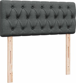 Box spring postel s matrací tmavě šedá 120x190 cm textil 3287403