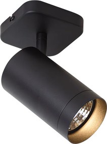 Moderní stropní svítidlo černé GU10 70mm - Jeana Luxe