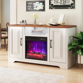 Costway 18" Elektrická krbová vložka 750 W/1500 W elektrický krb s dálkovým