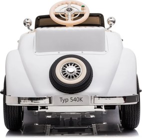 LEAN CARS Elektrické autíčko Mercedes 540K Premium LED MP3 bílé