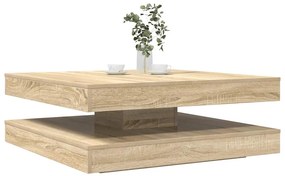 Konferenční stolek otočný o 360º dub sonoma 90x90x34,5 cm 3321353