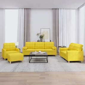 3dílná sedací souprava s poduškami vínová textil