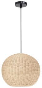 Toolight - Stropní svítidlo z přírodního bambusu Boho E27 60W APP882-1CP, hnědá, OSW-05242