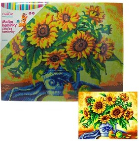 SPARKYS Diamantové malování Slunečnice / Diamantové malování / 40x50 c