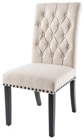 Designová židle Queen II béžová - skladem