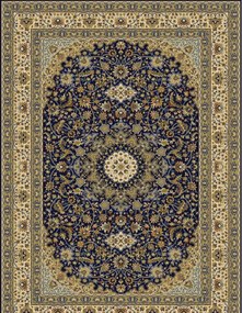 Oriental Weavers, Kusový koberec Kendra 711/DZ2B, 133x190, modrá, obývací pokoj