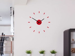 3D nalepovací hodiny Punkt červené