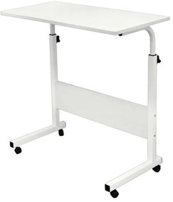 Mobilní stolek pro notebook, tablet nebo knihu 80 x 40 cm Bílá