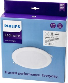 LED zapuštěný panel - 19w 2000lm 4000k + černý rám