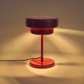 Retro stolní lampa švestková 41cm - Ophelia