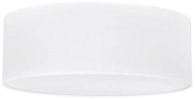 Stropní svítidlo Gaja, 1x bílé textilní stínítko, (bílé plexisklo), (fi 40cm)