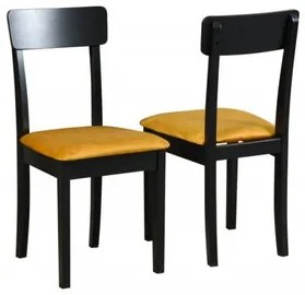 Jídelní židle HUGO 1 Černá Tkanina 30B