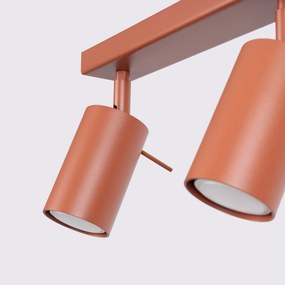 Sollux Lighting Stropní svítidlo RING 4L červená ochra