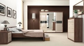 Casarredo - Komfort nábytek Vitrína VEGAS V-13, 2D, výběr barev | barva: jrs-santana-tmava