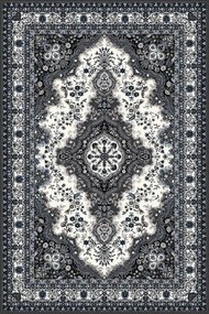 Kusový koberec vlněný Agnella Isfahan Almas šedý Rozměr: 240x340 cm