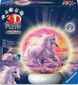 Ravensburger 120080541 Puzzle-Ball Koníci (noční edice) / 72 dílků / v
