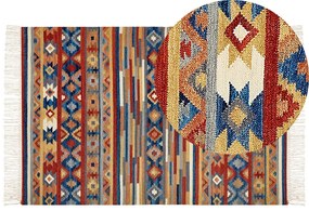 Vlněný kelimový koberec 200 x 300 cm vícebarevný NORAKERT Beliani