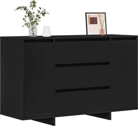Servírovací skříň Černá 120 x 41 x 75 cm Kompozitní dřevo 3333907