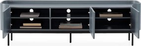 Šedomodrý TV stolek 180x55x40 cm Willa – MOME