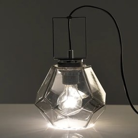 ACA DECOR Stolní lampa Diamond tónované sklo