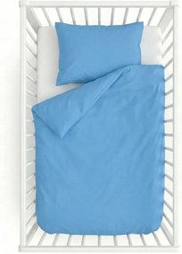 Kvalitex Bavlněné povlečení do dětské postýlky modré 1x 90/135, 1x 45/60cm