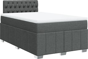 Box spring postel s matrací tmavě šedá 120x190 cm textil 3287015