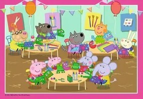 Ravensburger - Puzzle - Prasátko Peppa na oslavě / 2x12 dílků / od 3 l