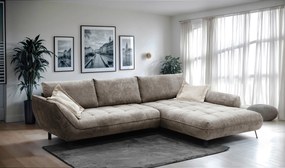 XXXLutz ROHOVÁ SEDAČKA, textil, světle hnědá MID.YOU - Sedací soupravy - 000694007802