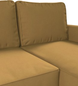 Potah na pohovku IKEA Backabro rozkládací se šezlongem barva žlutá látka pletený vzor