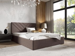 Eka Čalouněná postel LIZA 120x200 cm Barva látky Trinity: Světle modrá (Trinity 2322), Úložný prostor: Bez úložného prostoru