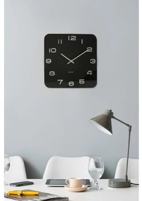 Designové nástěnné hodiny Karlsson Vintage, černé 35 cm