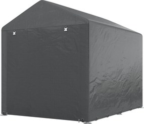 Outsunny garážový stan, 1,6 x 2,18 x 1,72 m, skladovací stan s UV ochranou, dveře na zip, vodoodpudivá fólie, garáž na zahradní nářadí