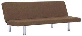 vidaXL 282195 Marketos Sofa Bed Brown Polyester